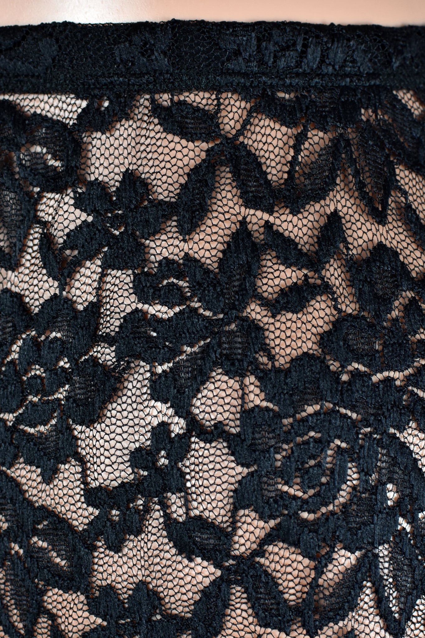 Black Lace Zig Zag Hem Skirt sheer plus size gothic witchy skirt ...