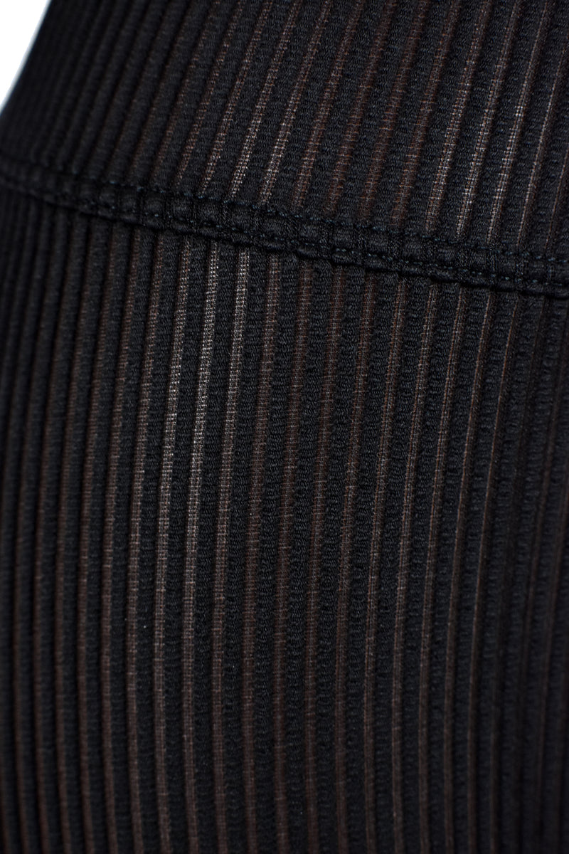 Sheer Black Mini Stripe Leggings plus size vertical striped see through ...