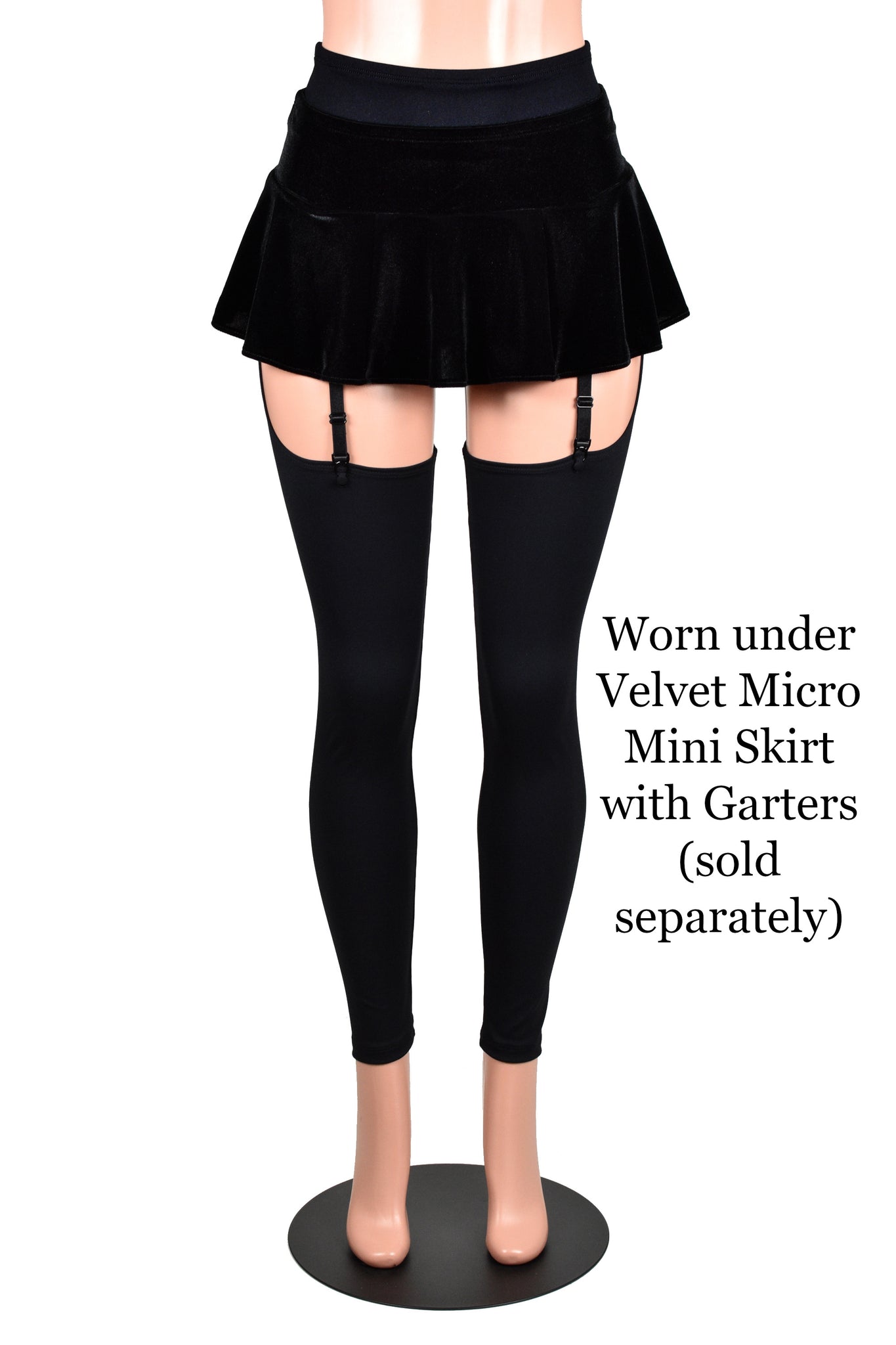 Black Nylon Spandex Chaps (stretch leggings) plus size gothic ...