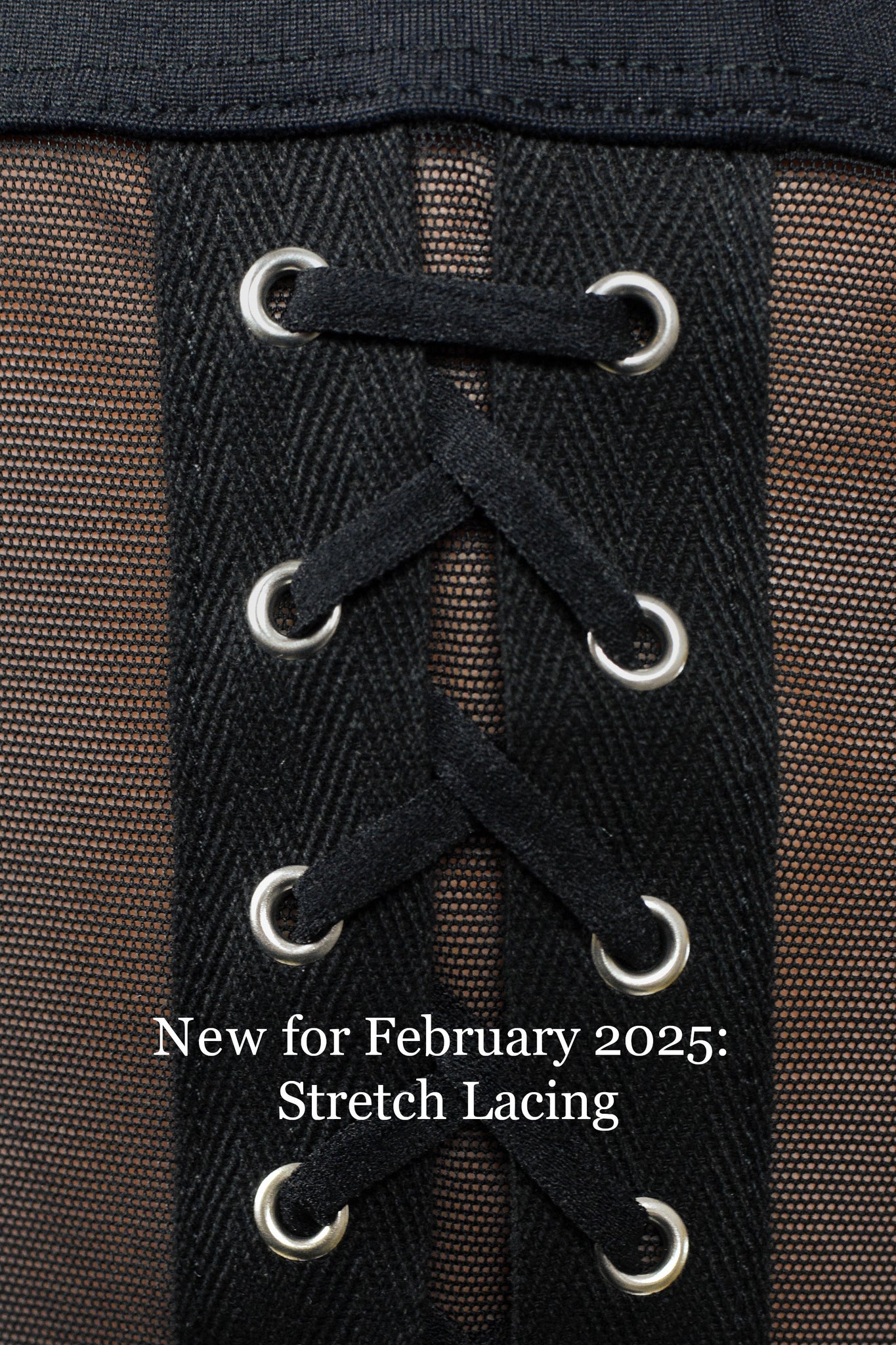 Black Mesh Lace-Up Leggings sheer leg plus size high waisted corset ...